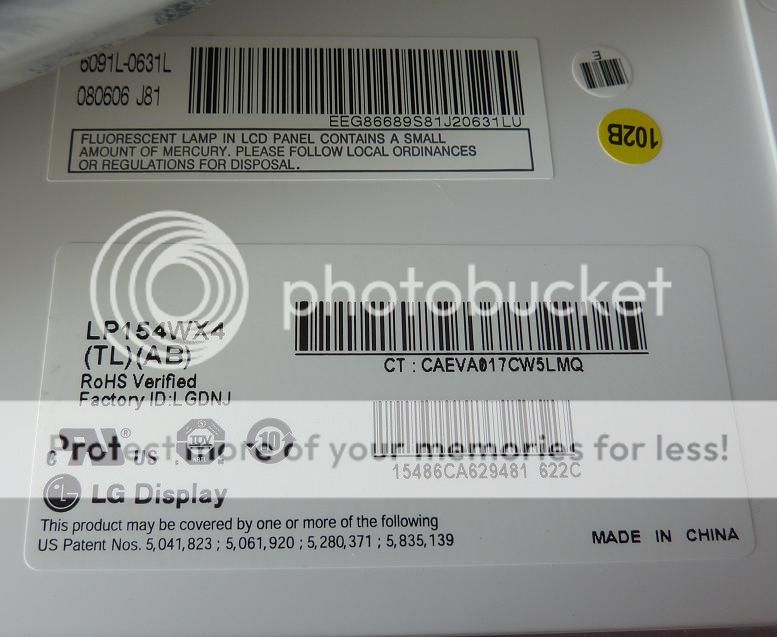 Identifying laptop LCD screen model number. | TechPowerUp Forums